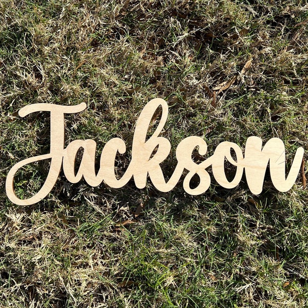 Wooden Name Signs - Etsy