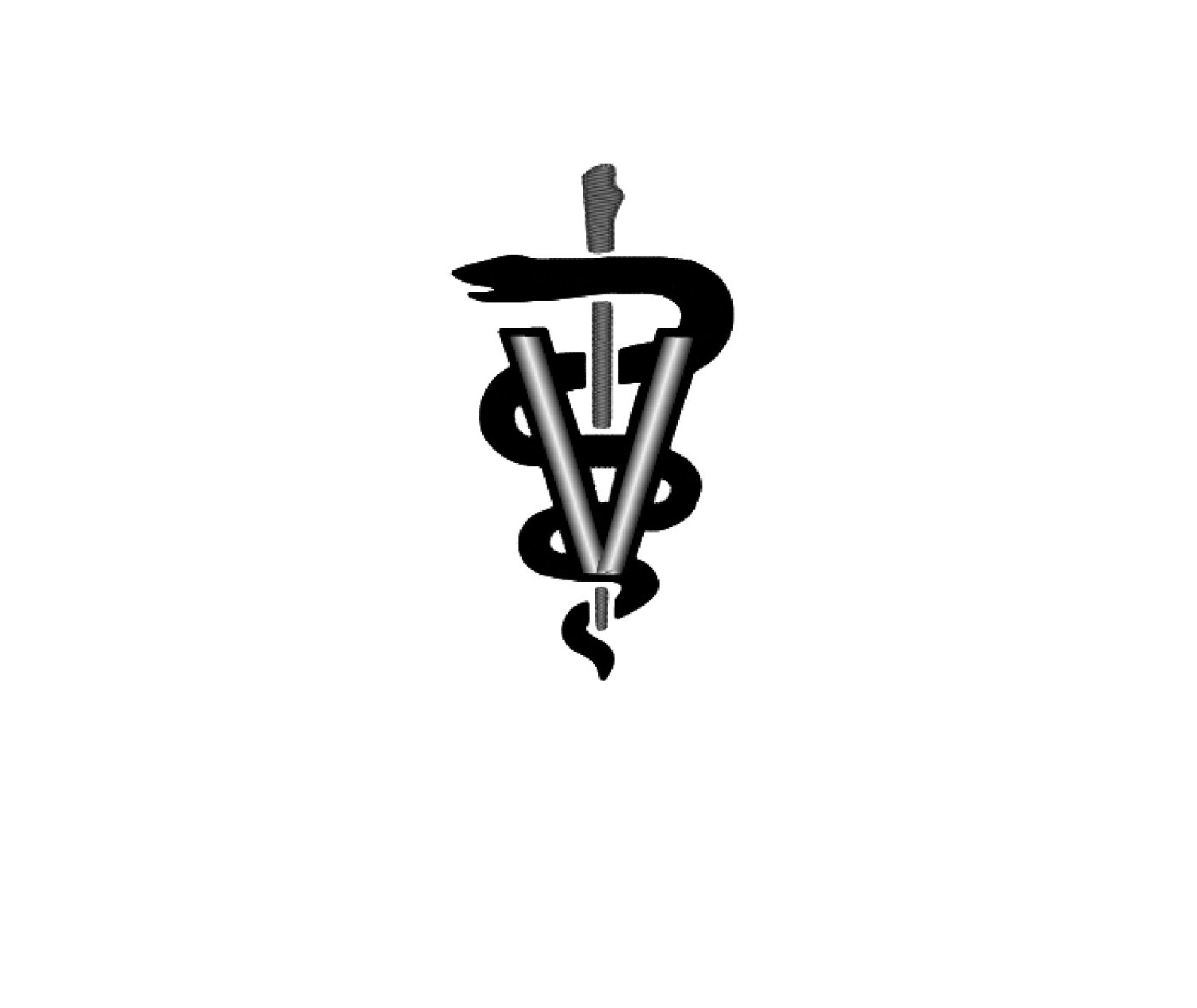 Veterinarian Symbol Embroidery Veterinarian Caduceus - Etsy