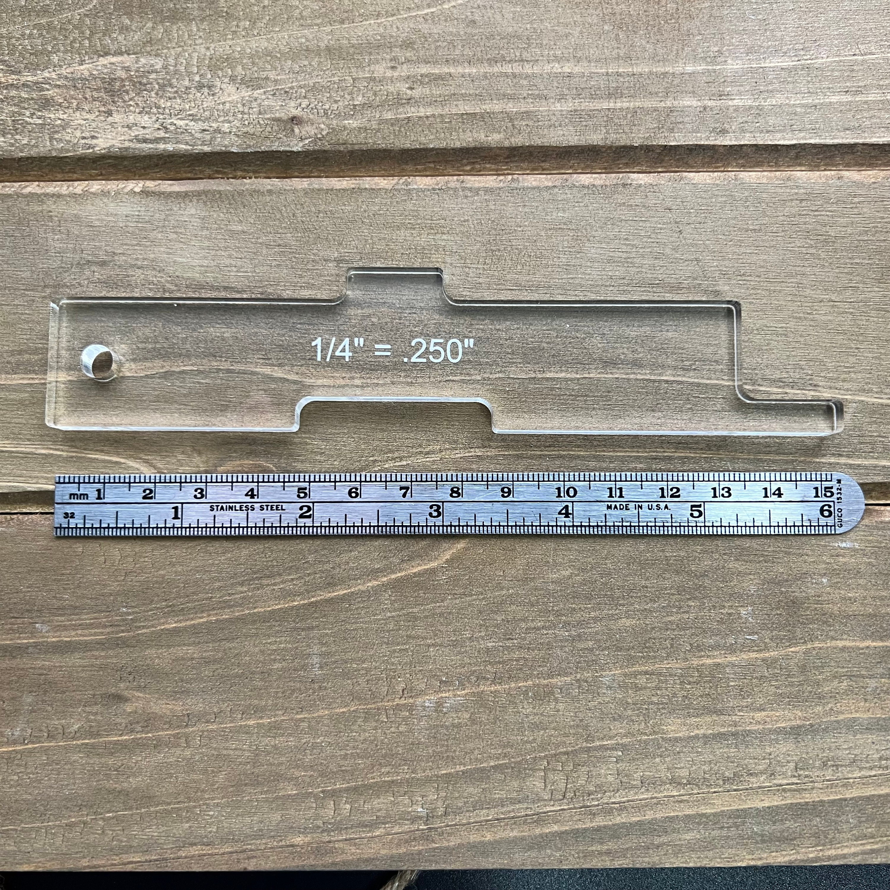 Acrylic Router and Table Saw Setup Gauges, Depth and Fence Gauge Set - Etsy