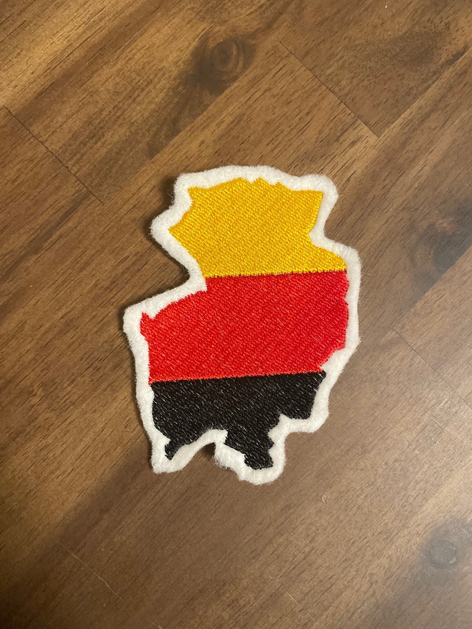 Germany Flag Embroidery Design: Feltie Applique (download) - Etsy