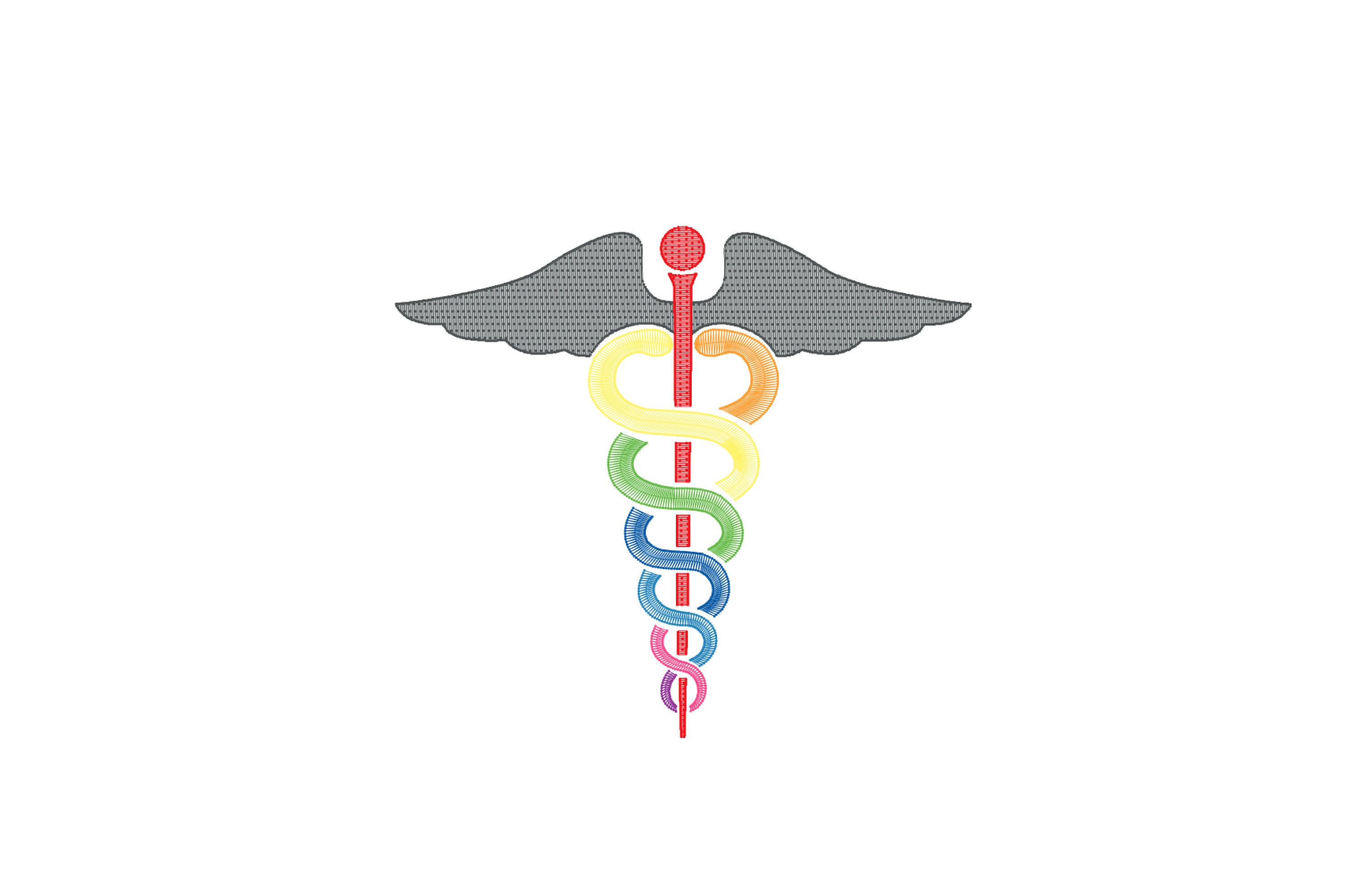 Nurses Symbol With Rainbow Nurse Caduceus Nurse Logo Nurse | Etsy
