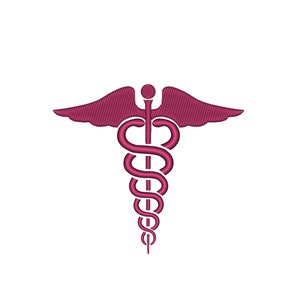 Nurses Symbol, Nurse Caduceus, Nurse Logo, Nurse Embroidery Design File ...