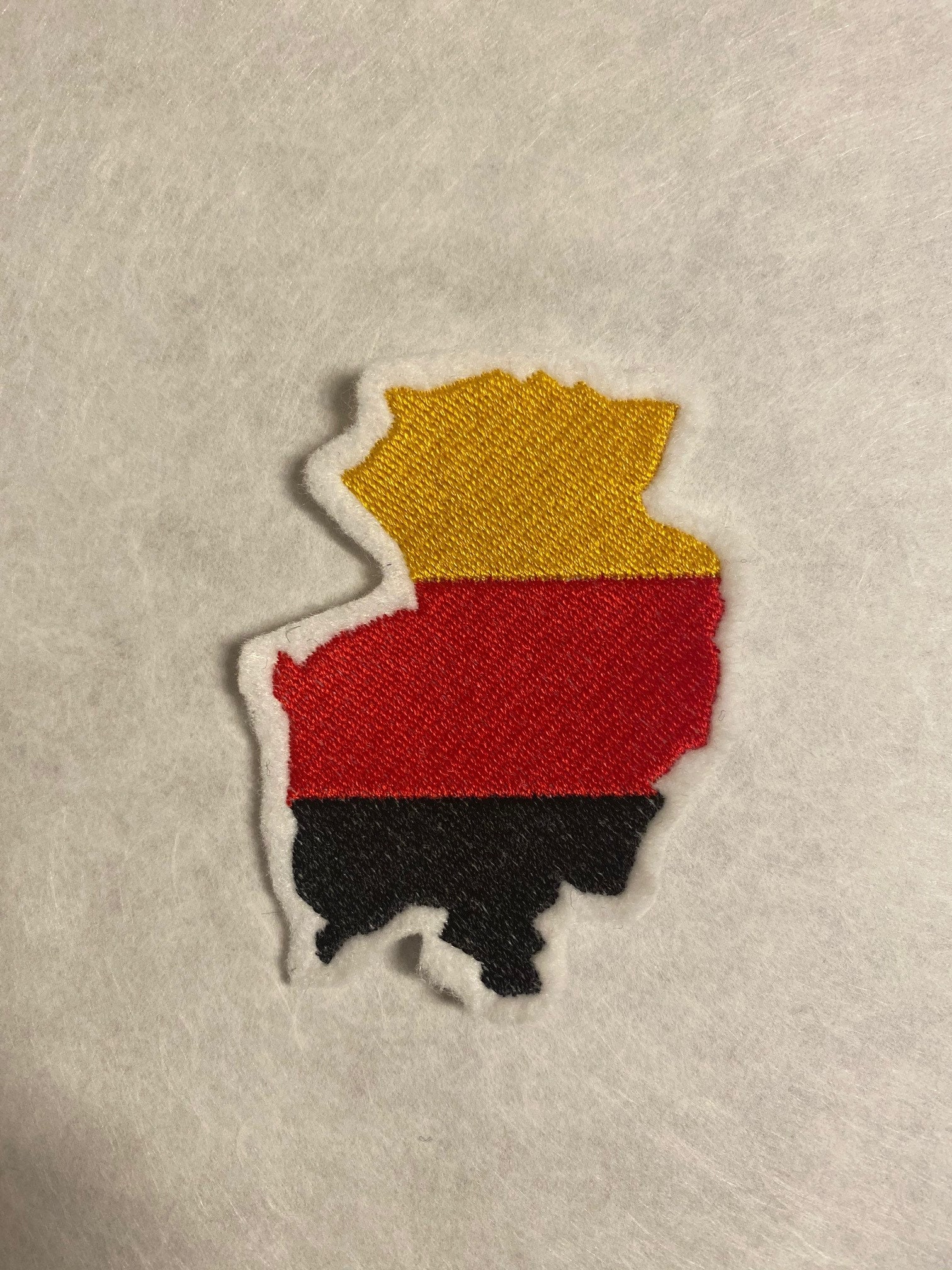 Germany Flag Embroidery Design: Feltie Applique (download) - Etsy