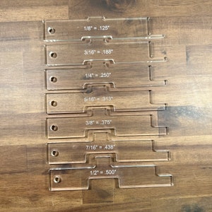 Router and Table Saw Set up Gauges, Router Table Set up Blocks, Depth ...