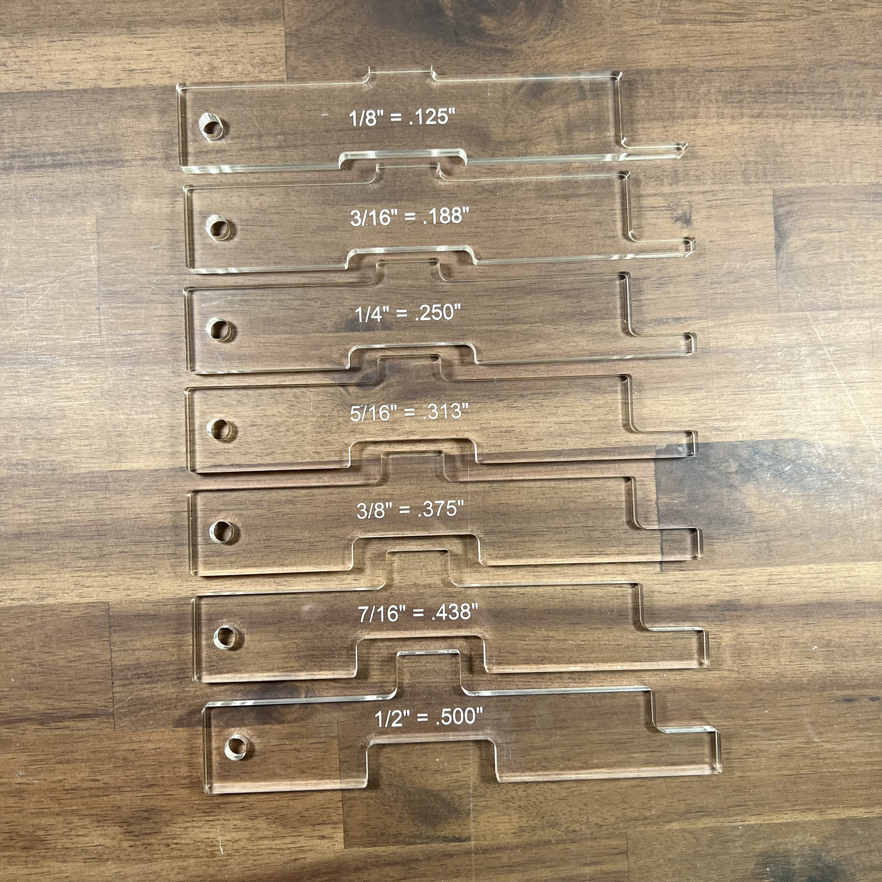 Acrylic Router and Table Saw Setup Gauges, Depth and Fence Gauge Set - Etsy