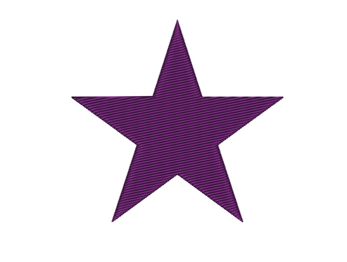 Star Embroidery Design, Simple Fill Pattern (digital Download) - Etsy