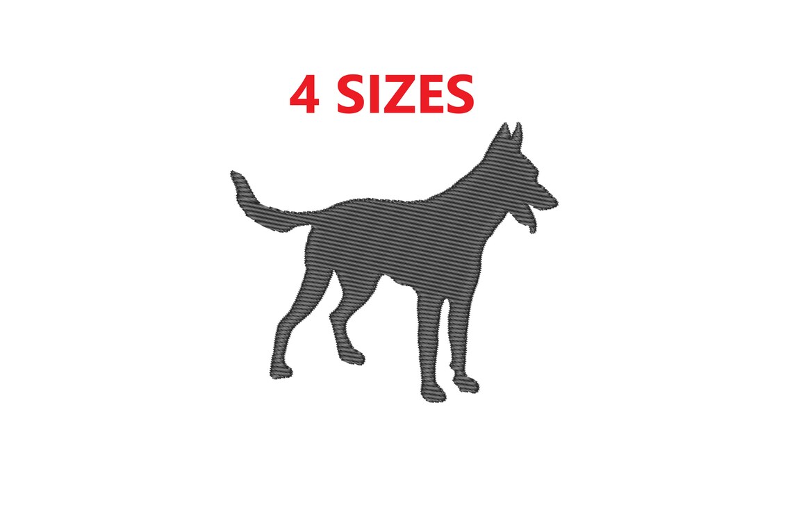 Belgian Malinois Embroidery Design, Maligator Embroidery File, Belgian ...