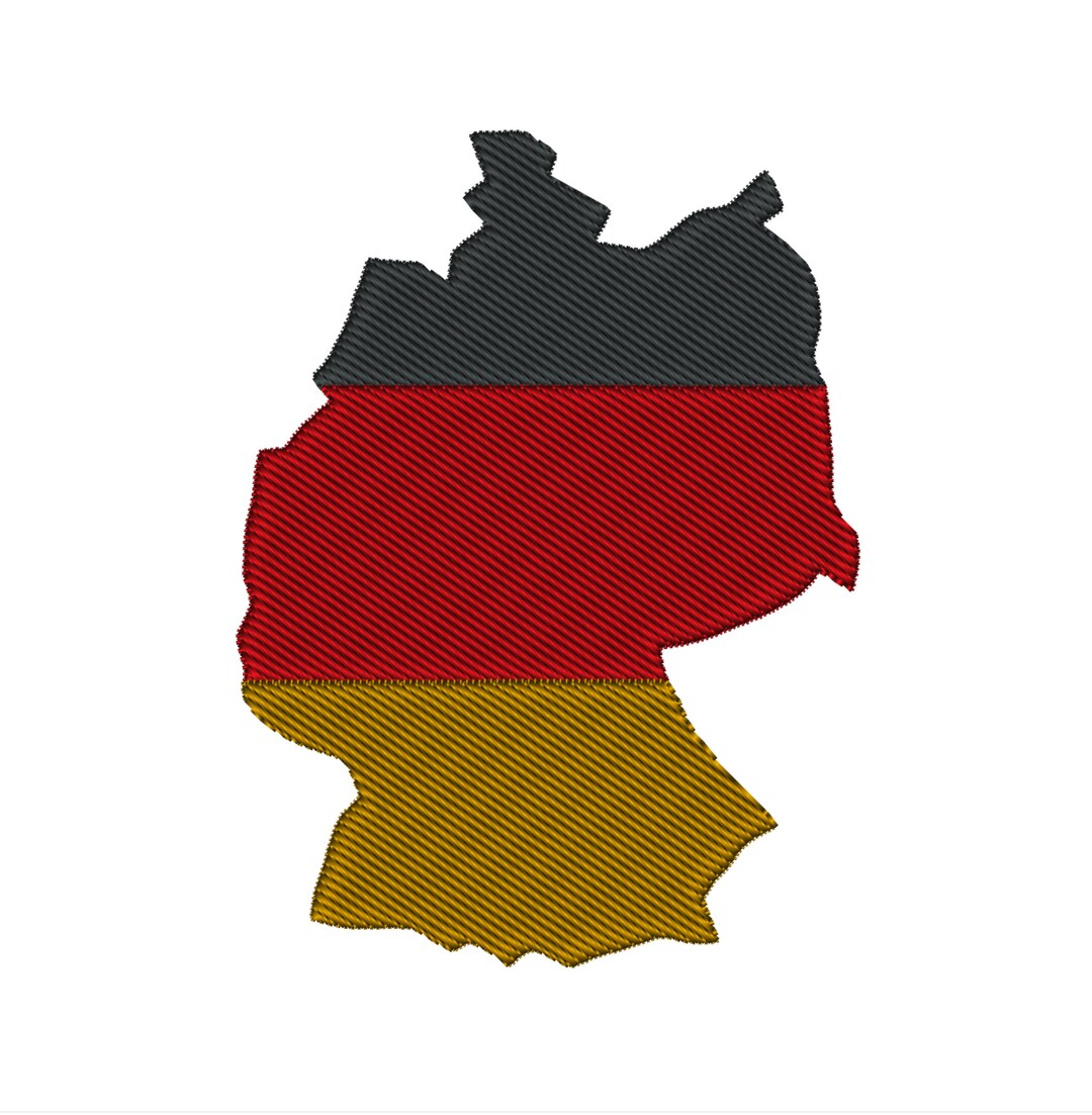 Germany Flag Embroidery Design: Feltie Applique (download) - Etsy