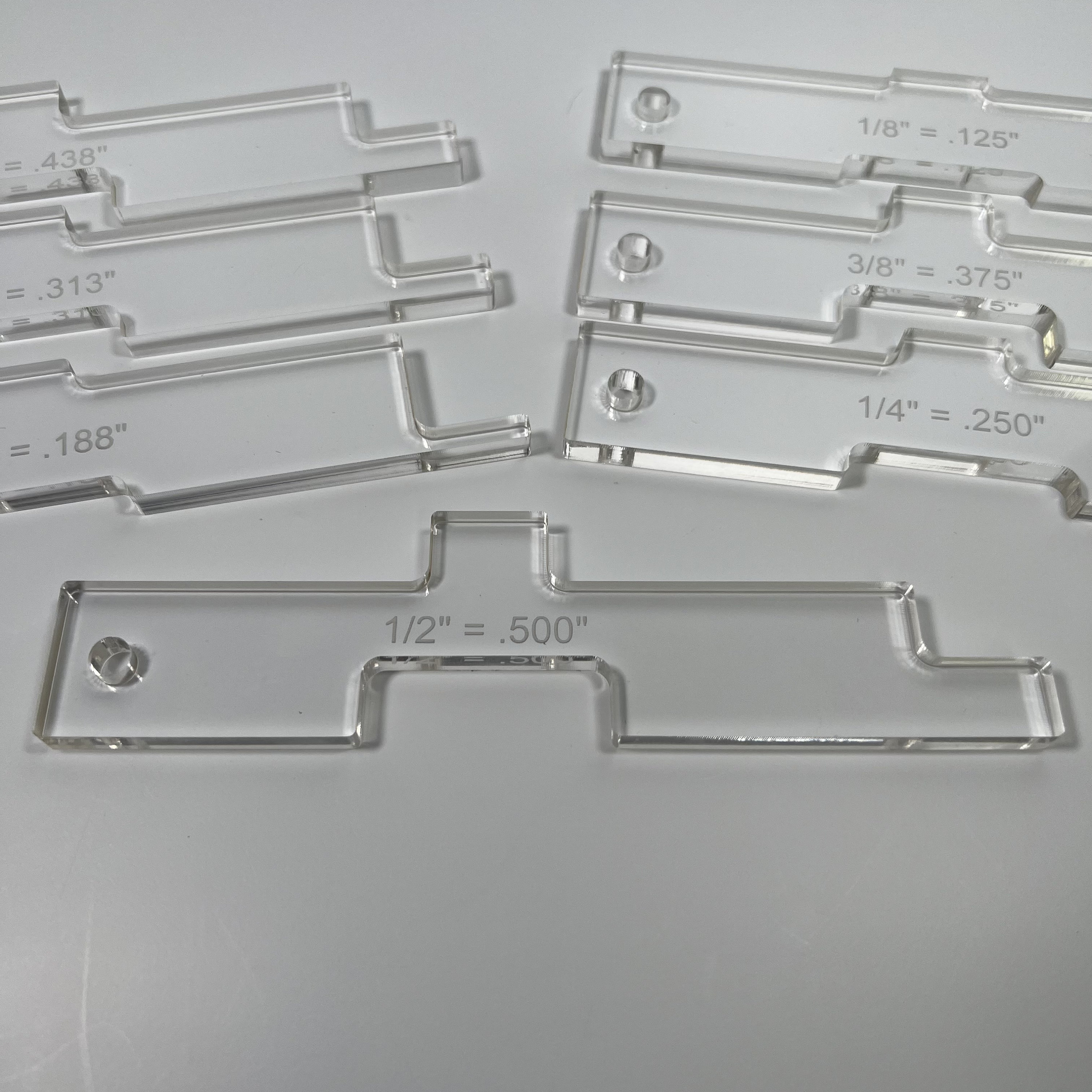 Acrylic Router and Table Saw Setup Gauges, Depth and Fence Gauge Set - Etsy