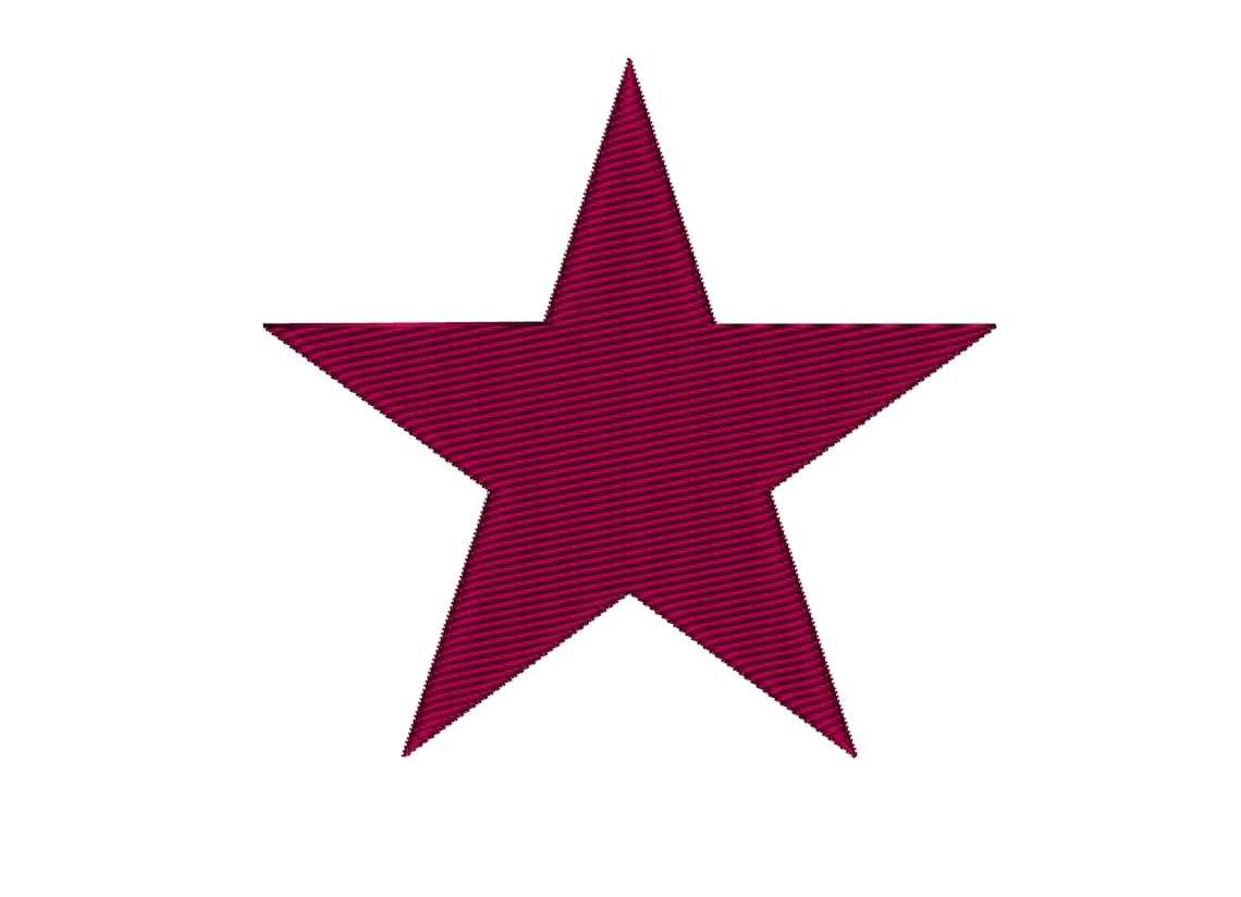 Star Embroidery Design Star Embroidery File Star Fill - Etsy