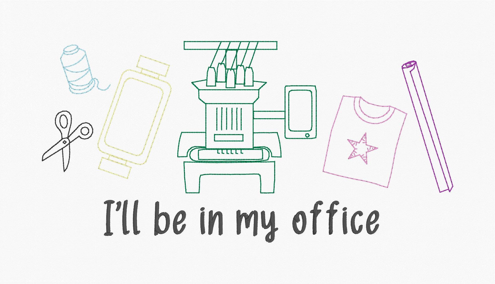 My Embroidery Office Machine Embroidery Design - Etsy