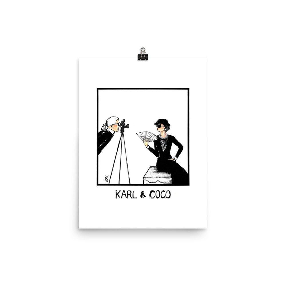 Wall Décor, Karl & Coco Fashion Wall Art - Etsy