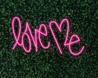 Neon Love Me Sign - Etsy
