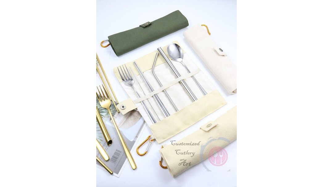 Travel Cutlery Set customized and Personalized With Engraving - Etsy