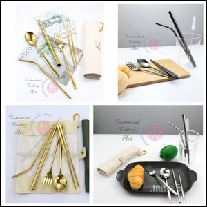 Travel Cutlery Set customized and Personalized With Engraving - Etsy