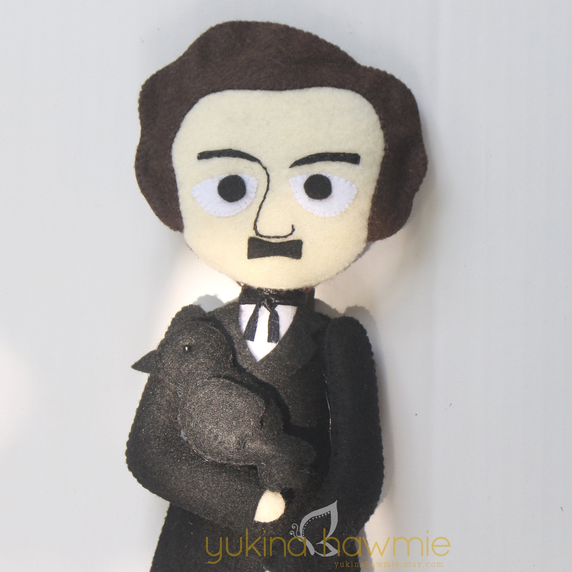 Edgar Allan Poe Felt Doll PDF Pattern Halloween Horror Plush - Etsy