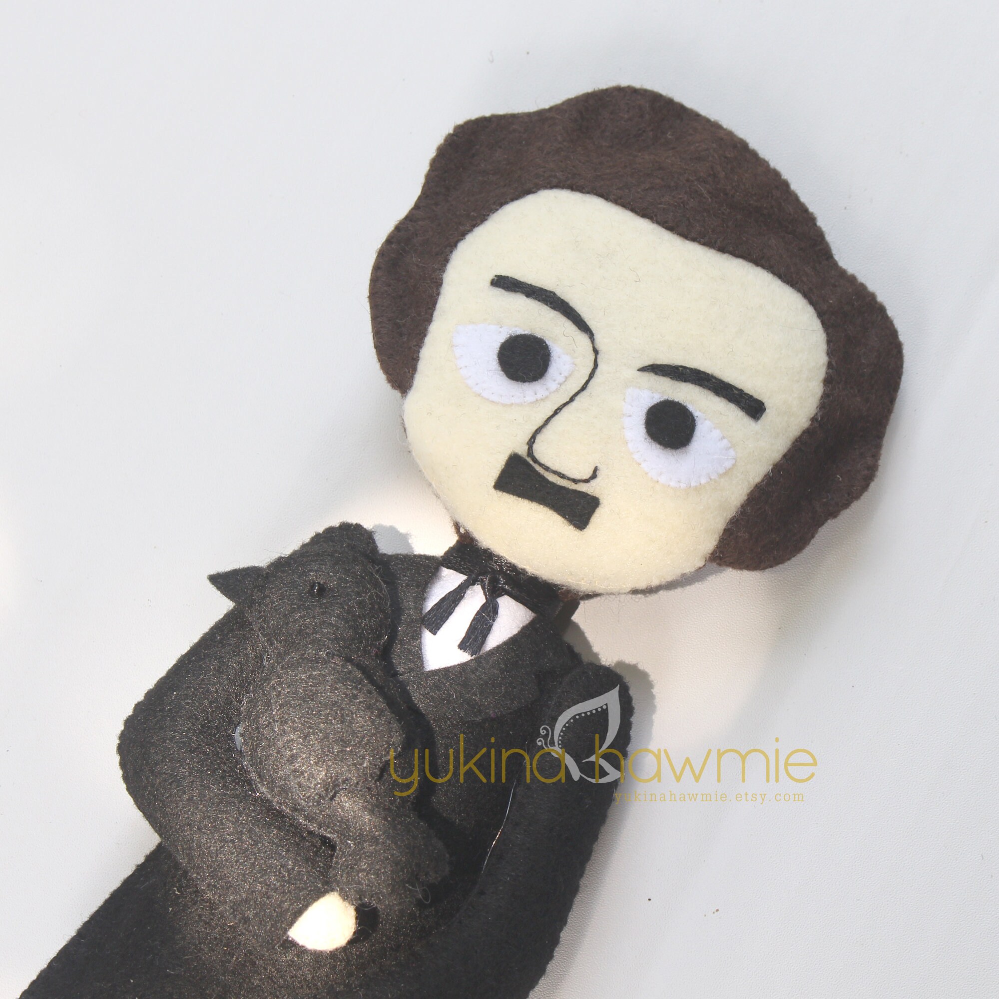 Edgar Allan Poe Felt Doll PDF Pattern Halloween Horror Plush - Etsy
