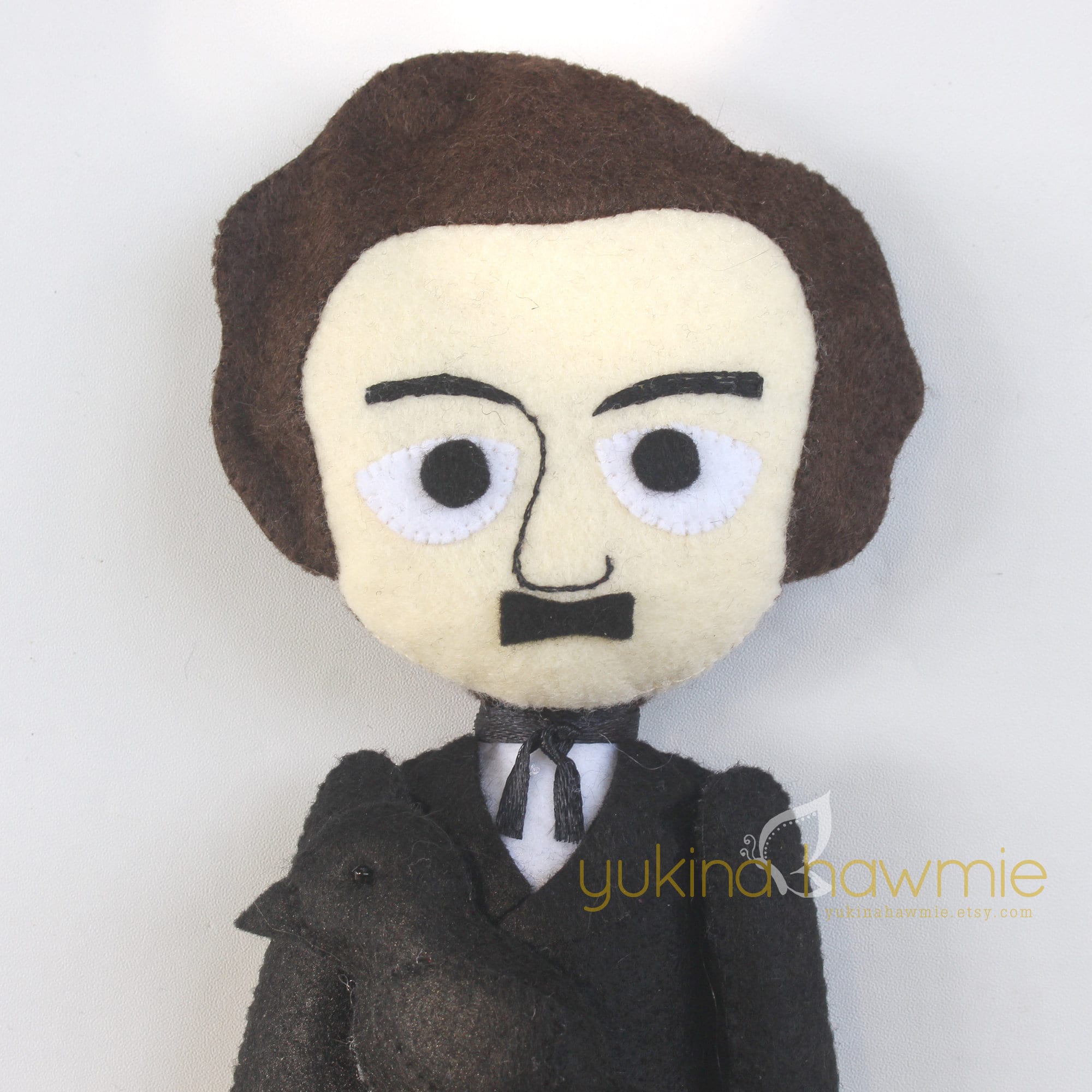 Edgar Allan Poe Felt Doll PDF Pattern Halloween Horror Plush - Etsy