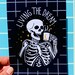 Funny Wall Art Masculine Skeleton Meme Cubicle Decor Funny Bathroom ...
