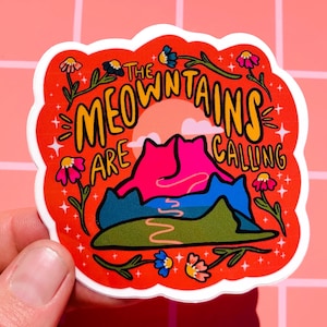 Cat Meme Sticker Funny Unhinged Decal Car Bumper Cute Luggage Sticker ...