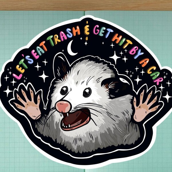 Funny Trash Can Decal - Etsy