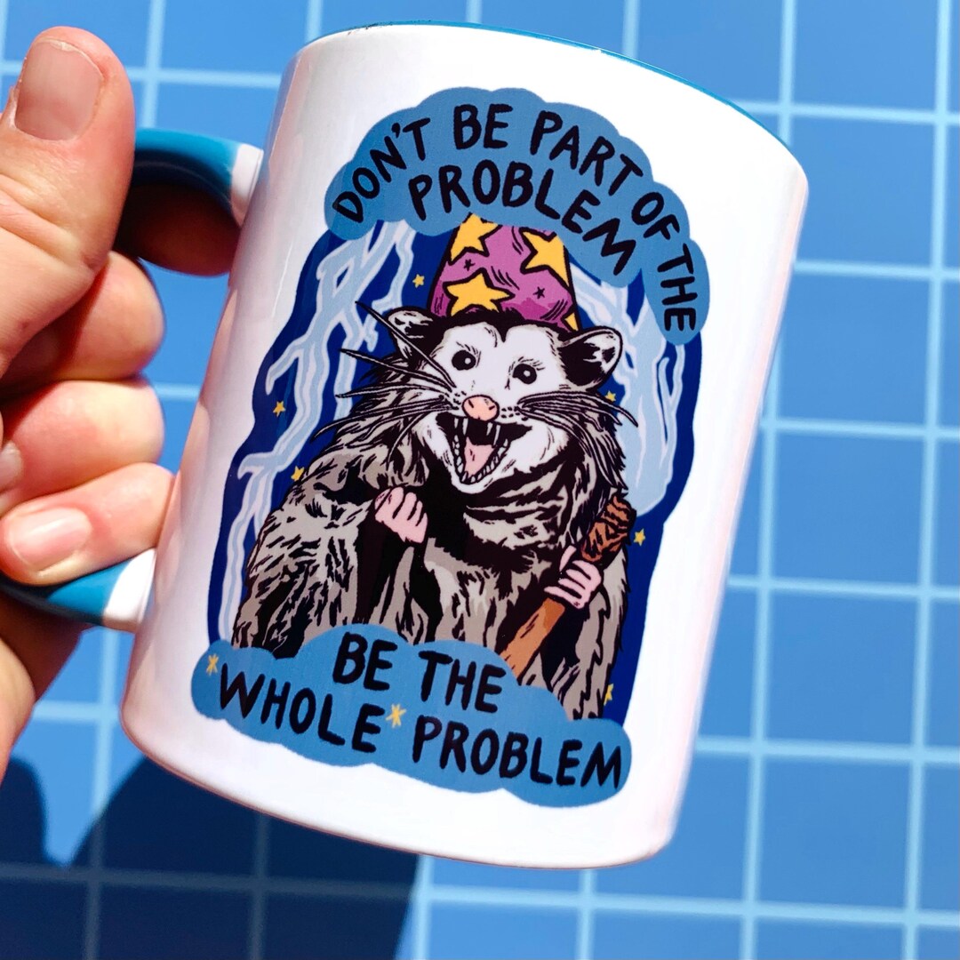 Possum Mug Funny Weirdcore Coffee Cup Opossum Weird Stuff Hilarious ...