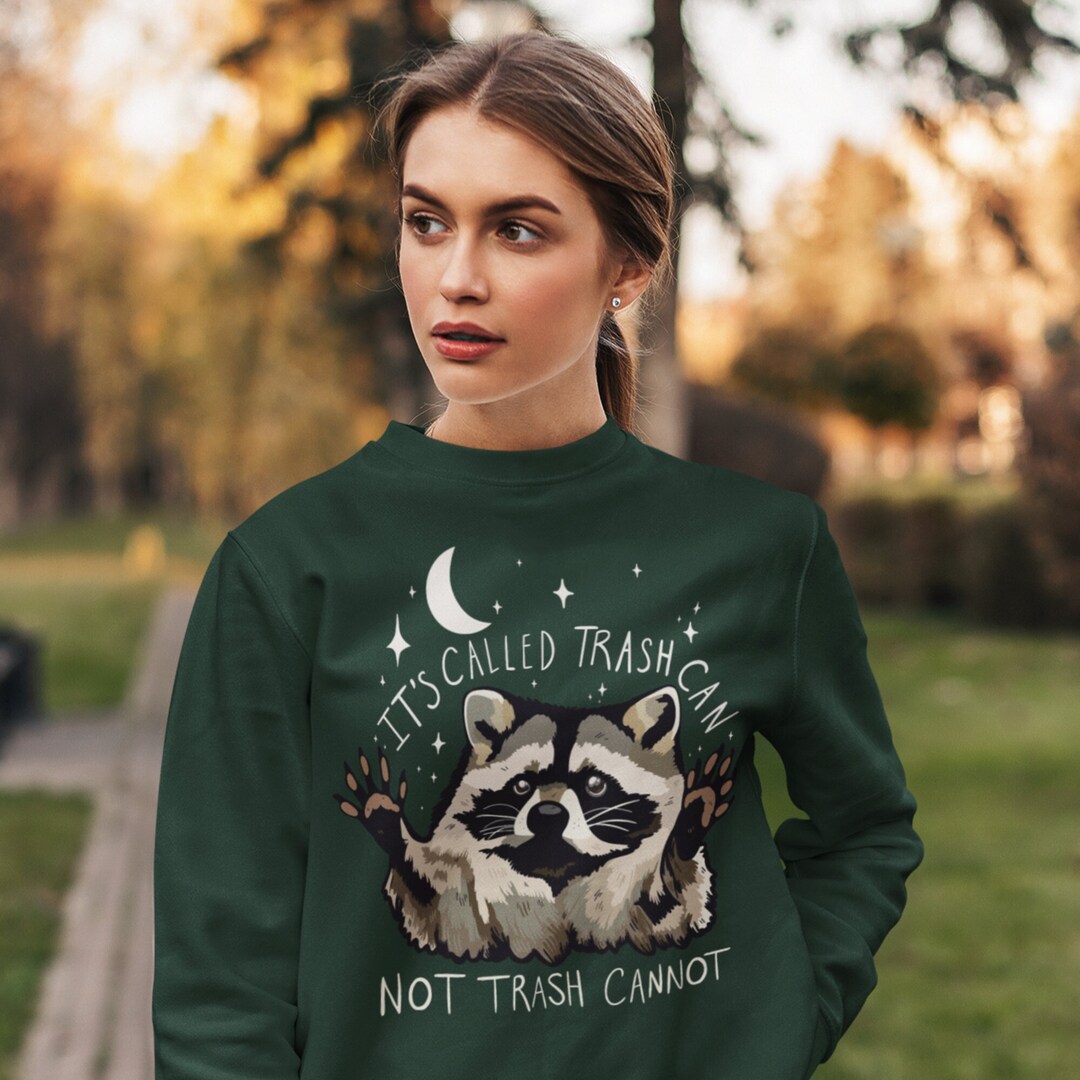 Raccoon Sweatshirt Funny Sweater Trash Panda Gender Neutral Clothing ...