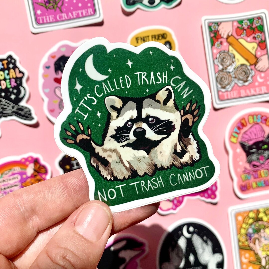 Custom Sticker Bundle Funny Car Decal Bulk Raccoon Sticker Cat Themed ...