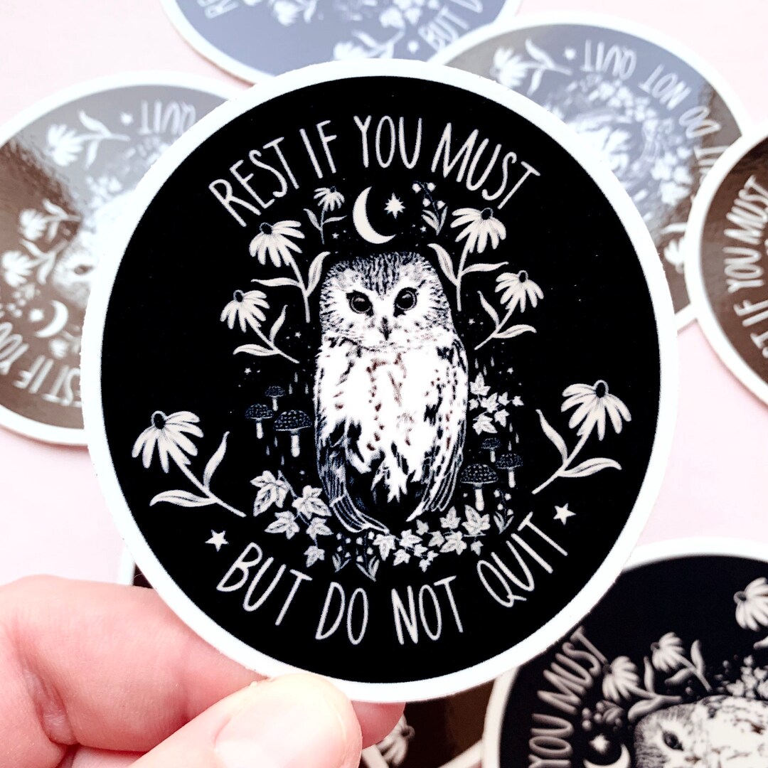 Owl Sticker Mental Health Decal Suicide Awareness Inspirational Gift ...
