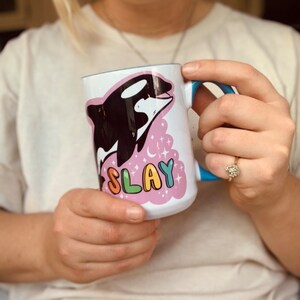 Killer Whale Mug Funny Orca Coffee Cup Unhinged Mug Meme Humor ...
