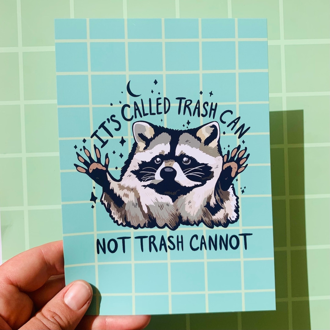 Raccoon Art Wall Decor Funny Motivational Raccoon Print Funny Classroom ...