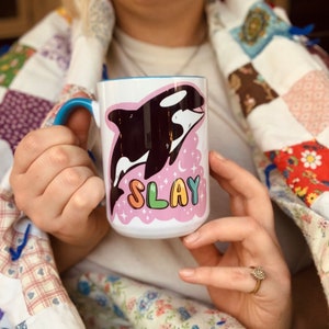 Killer Whale Mug Funny Orca Coffee Cup Unhinged Mug Meme Humor ...