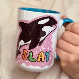 Killer Whale Mug Funny Orca Coffee Cup Unhinged Mug Meme Humor ...