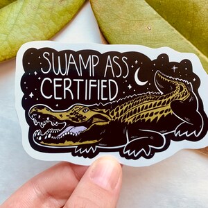 Funny Gator Magnet Alligator Swamp Puppy Humor Florida Louisiana Car ...