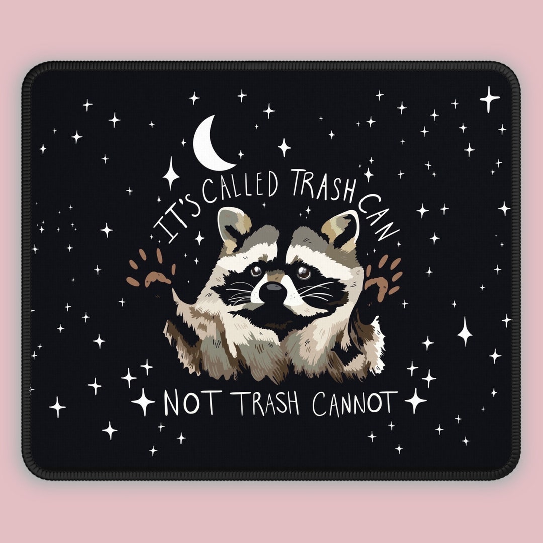 Cute Mouse Pad Raccoon Mousepad Funny Gaming Desk Weird Stuff Office ...
