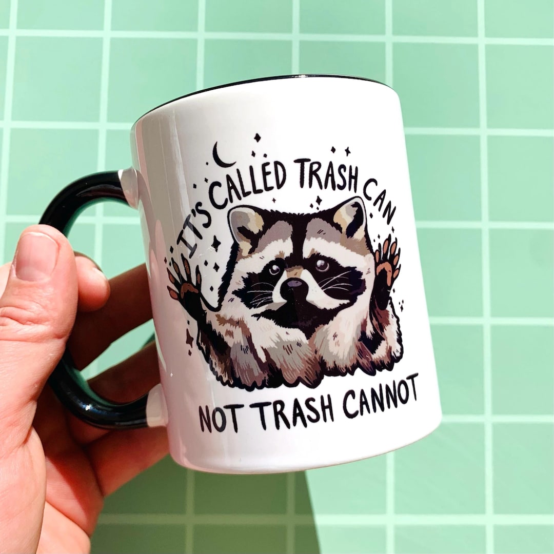 Funny Raccoon Mug Motivation Work Coffee Cup Dad Gift Mug Sarcastic ...