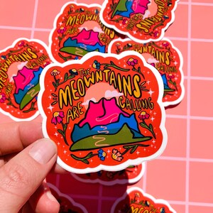 Cat Meme Sticker Funny Unhinged Decal Car Bumper Cute Luggage Sticker ...