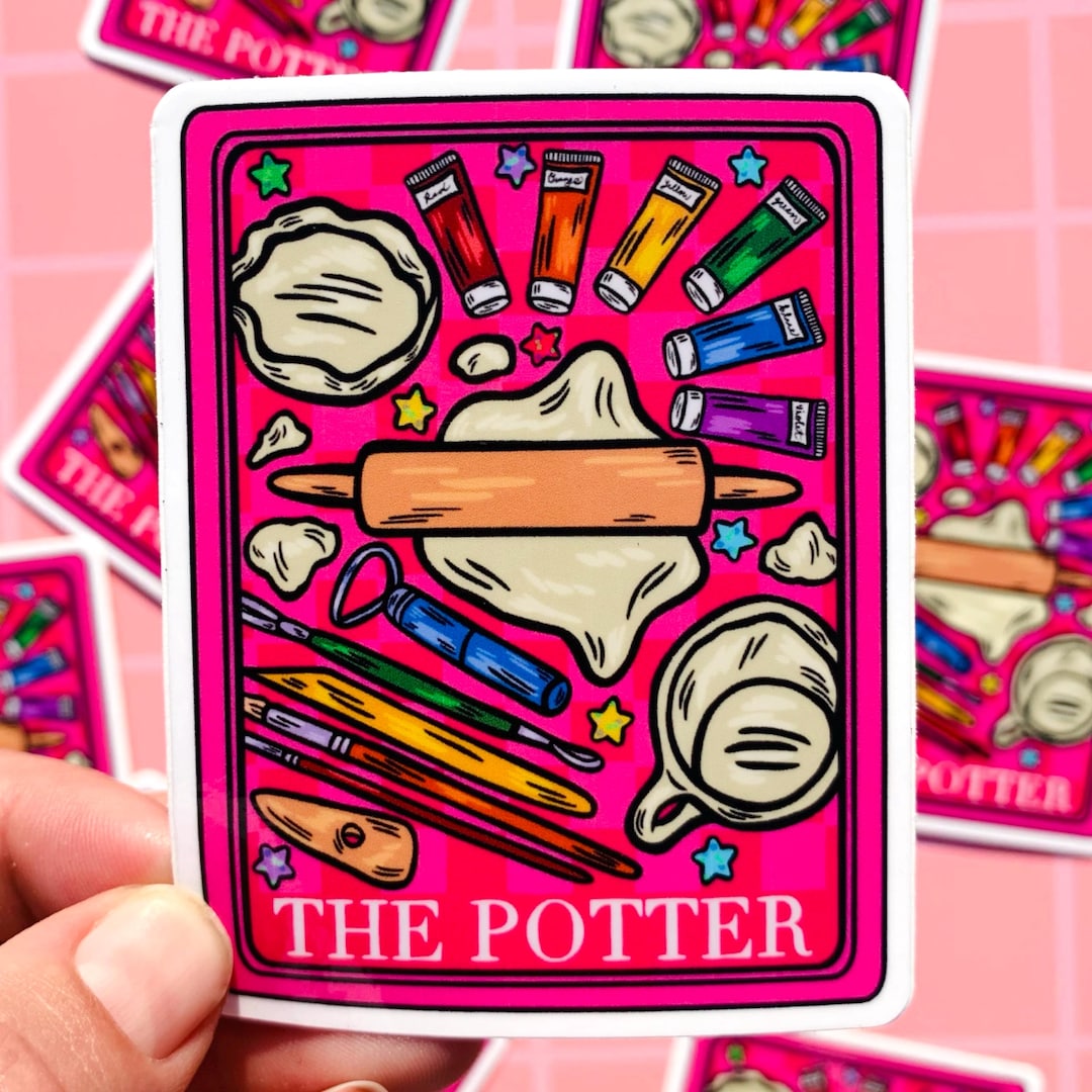Pottery Sticker Potter Gift Idea Pottery Decal Potter Hobby Crafter ...