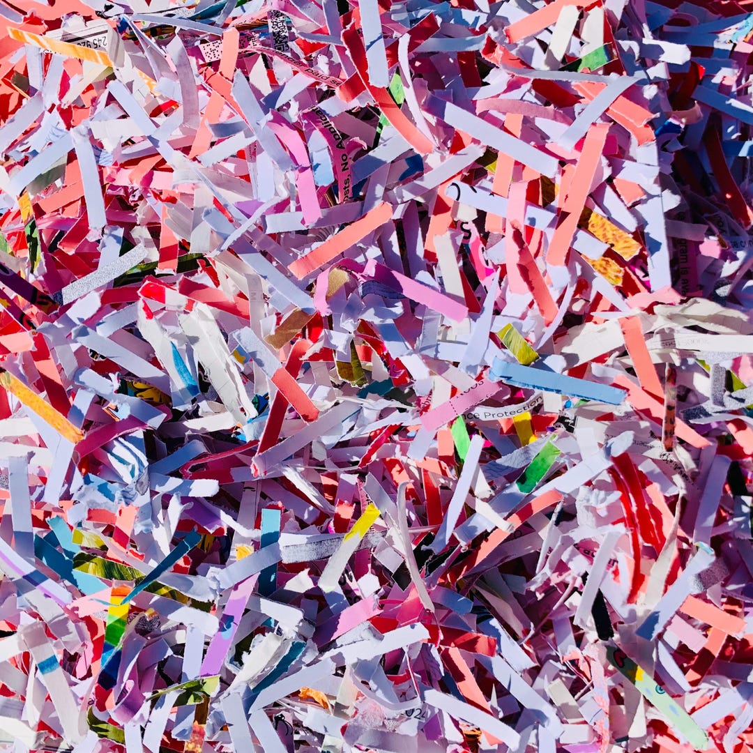 Shredded Paper Recycled Cardboard Repurposed Gift Filler Packaging ...