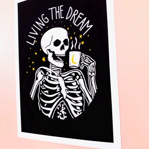 Funny Wall Art Masculine Skeleton Meme Cubicle Decor Funny Bathroom ...