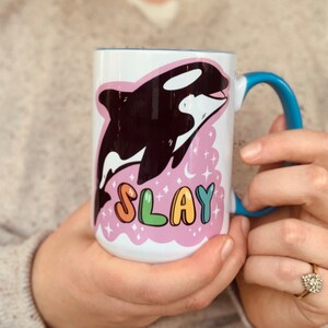 Killer Whale Mug Funny Orca Coffee Cup Unhinged Mug Meme Humor ...