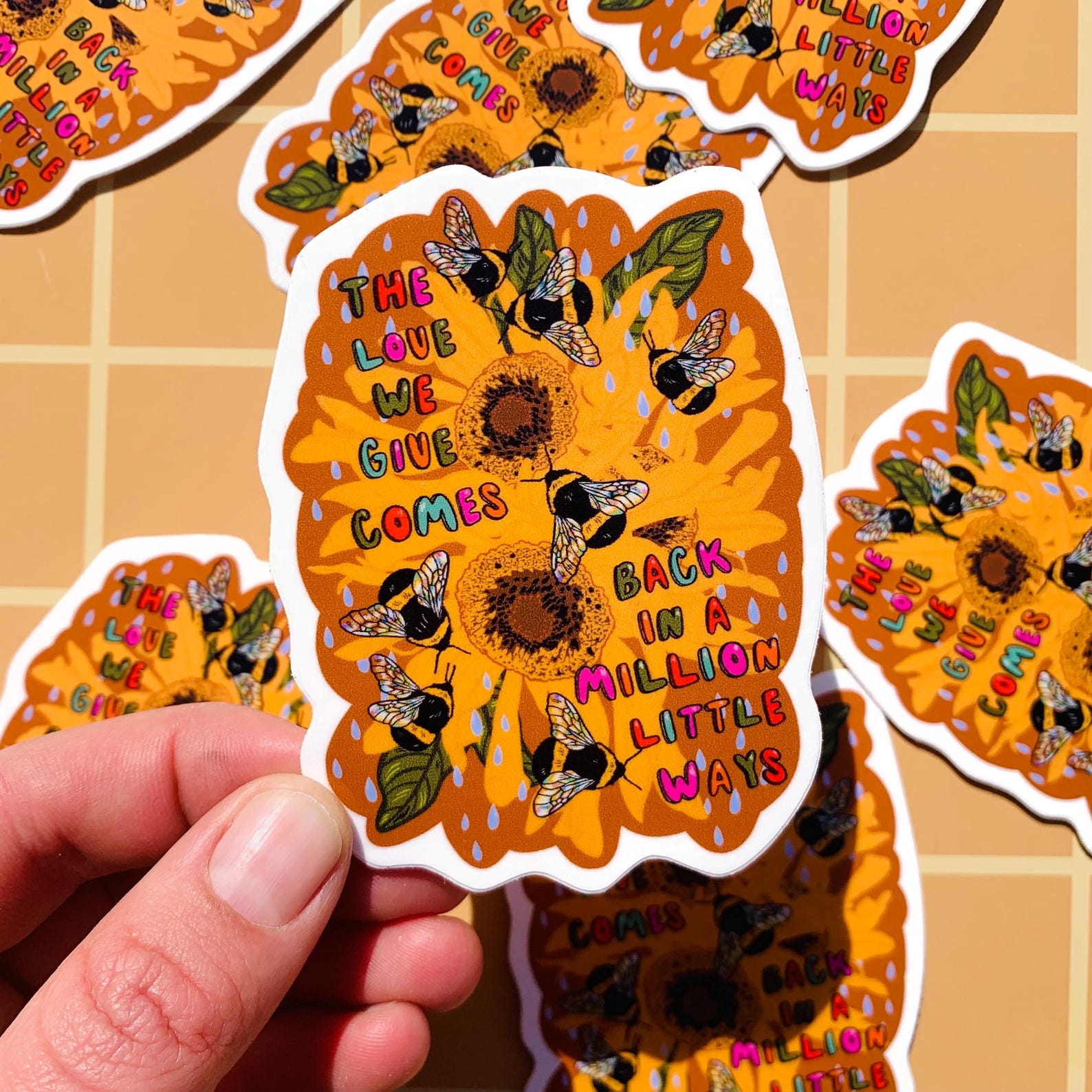 Bumble Bee Sticker Sunflower Decal School Counselor Decal Affirmation ...