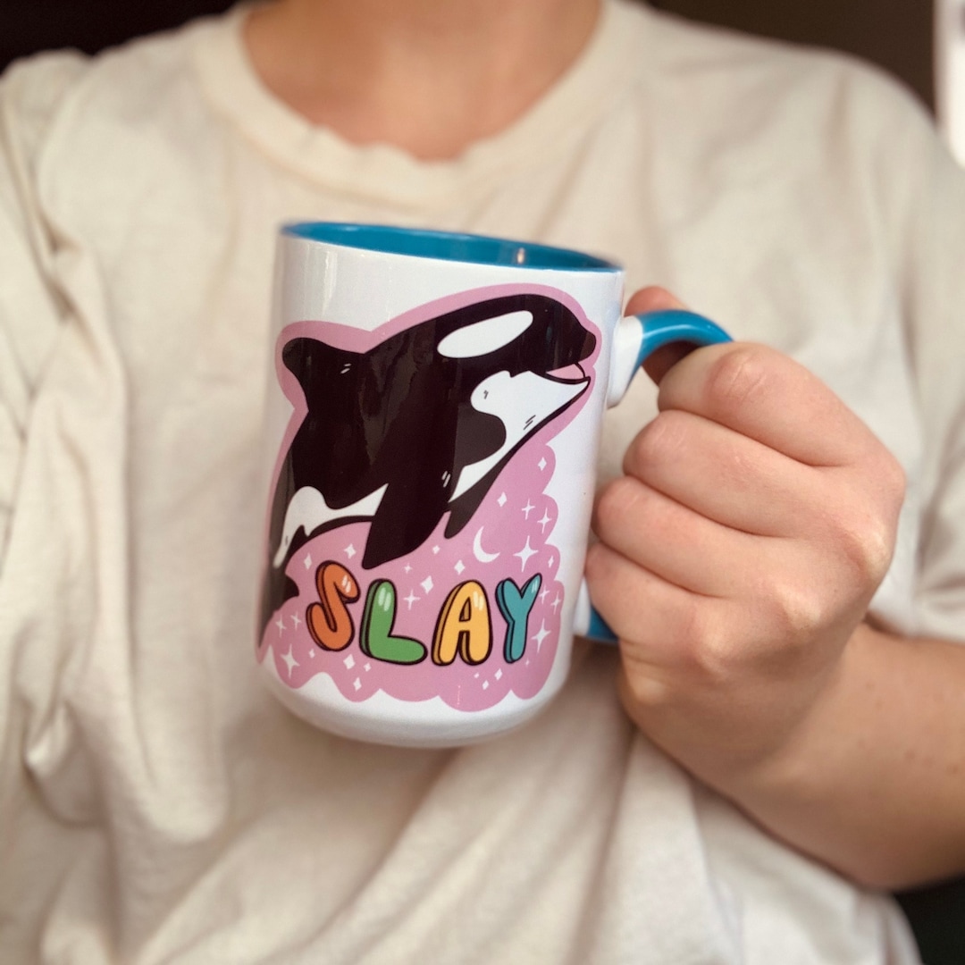 Killer Whale Mug Funny Orca Coffee Cup Unhinged Mug Meme Humor ...