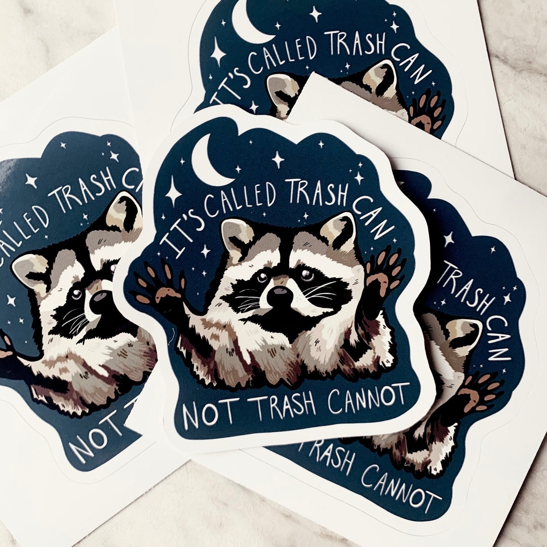 Funny Raccoon Sticker Themed Gift Sarcastic New Job Gift Hard Hat ...