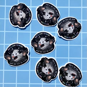 Funny Possum Sticker Unhinged Decal Oppossum Sticker Ironic Mental ...