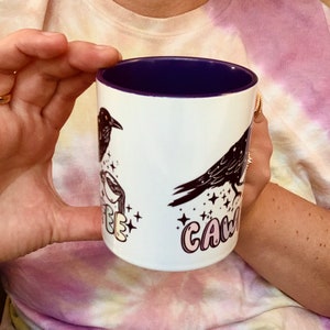 Punny Crow Mug Raven Coffee Cup Crow Themed Gift Coffee Humor Ironic ...