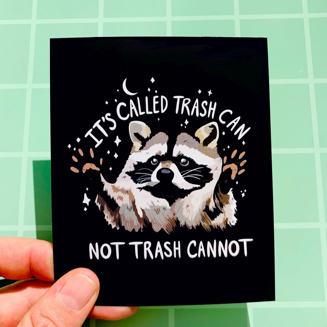 Raccoon Art Print Trash Panda Postcard Art Funny Quirky Gift ...
