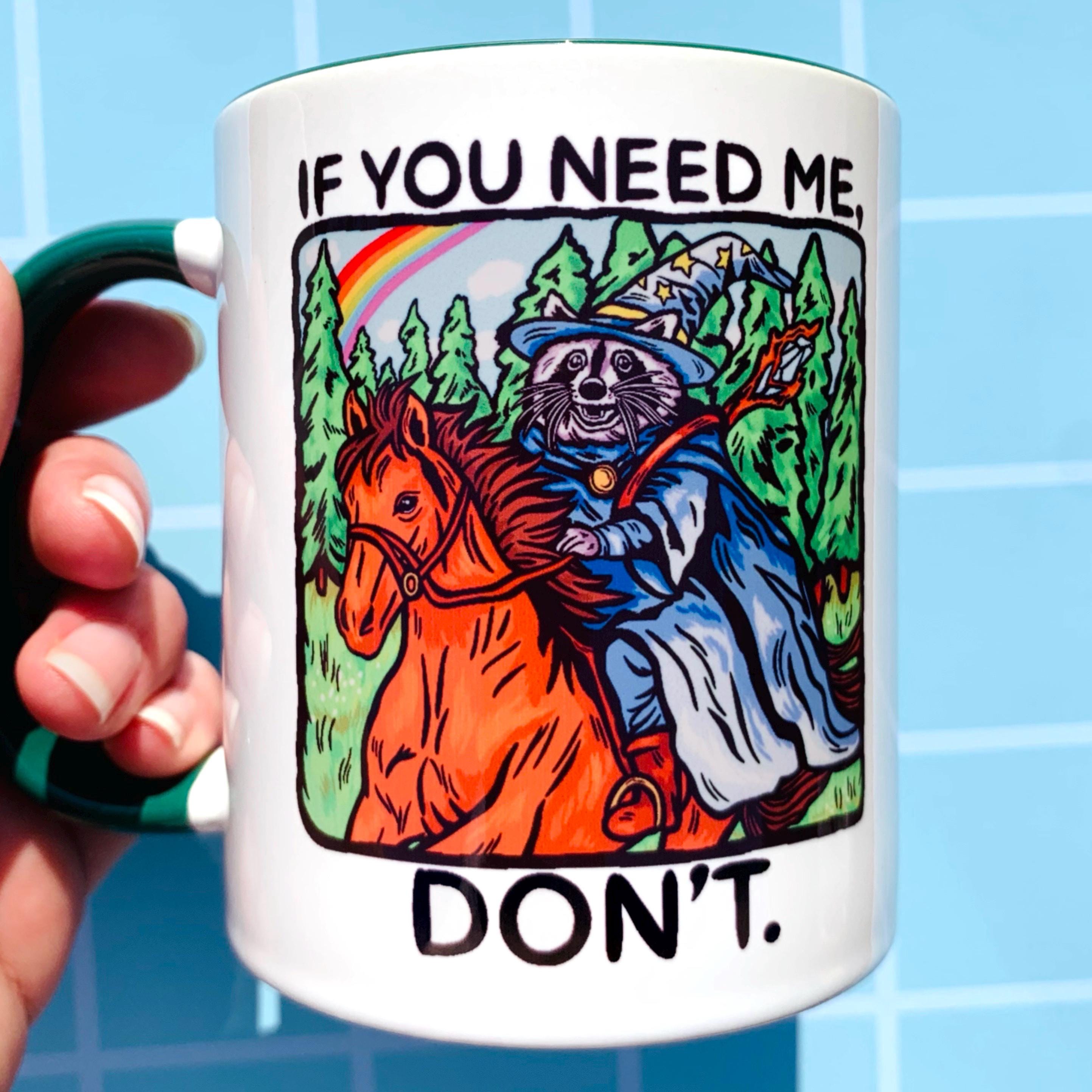 Funny Raccoon Mug Wizard Trash Panda Coffee Cup Hilarious Raccoon ...