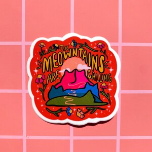 Cat Meme Sticker Funny Unhinged Decal Car Bumper Cute Luggage Sticker ...