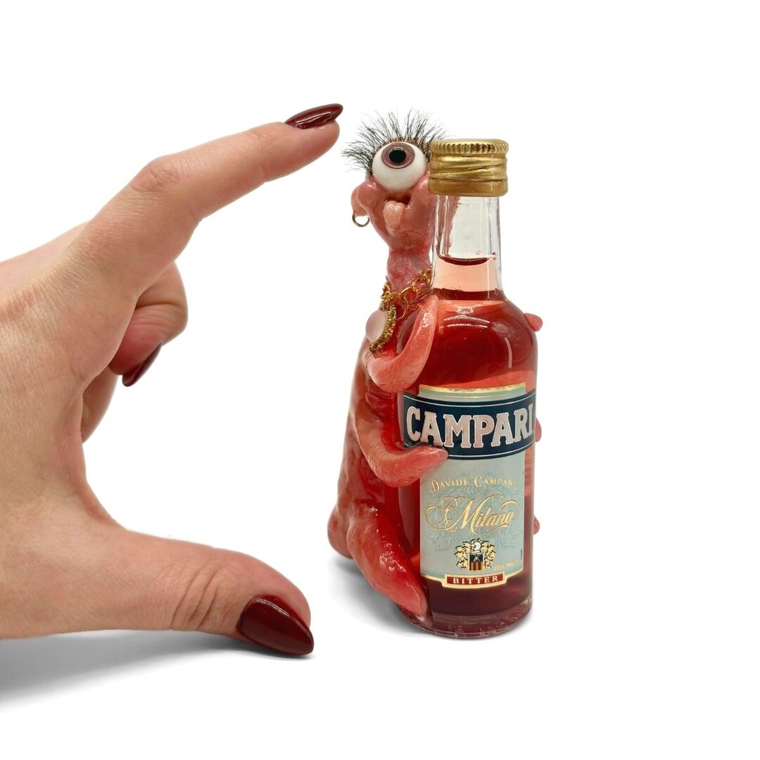 Mini Bar Pet Campari Edition Airplane Bottle 50ml Sculpture Gift ...